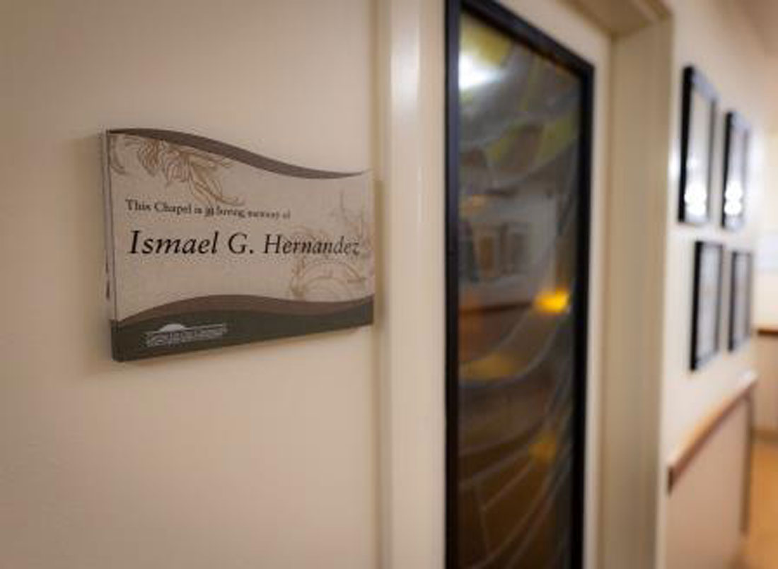 New chapel at Hazel Hawkins honors Ismael Hernandez - SanBenito.com | Hollister, San Juan ...